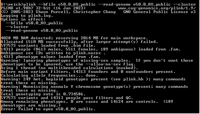 PLINK. Questions. - Printable Version